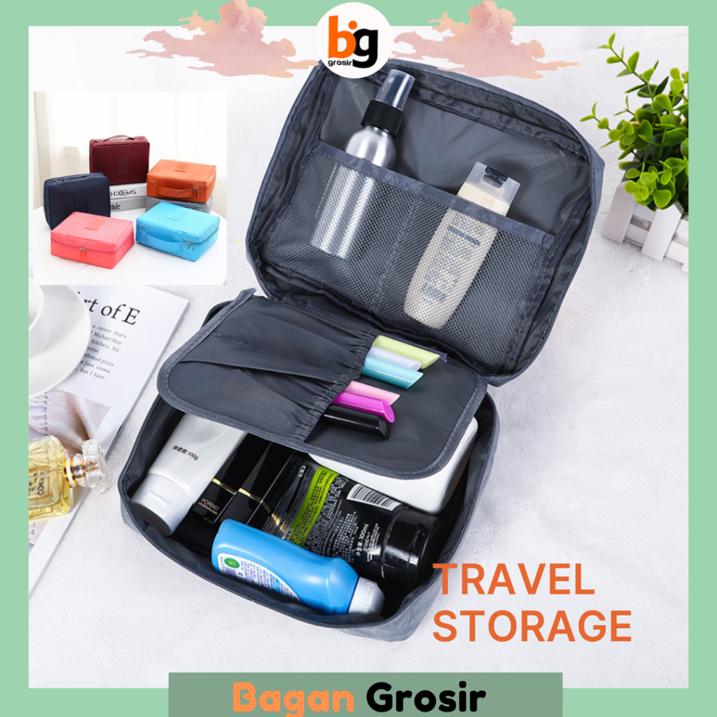 Jual Tas Kosmetik Multifungsi Kosmetik Pouch Storage Bag Make Up Monopoly Multi Pouch Travel PK ...