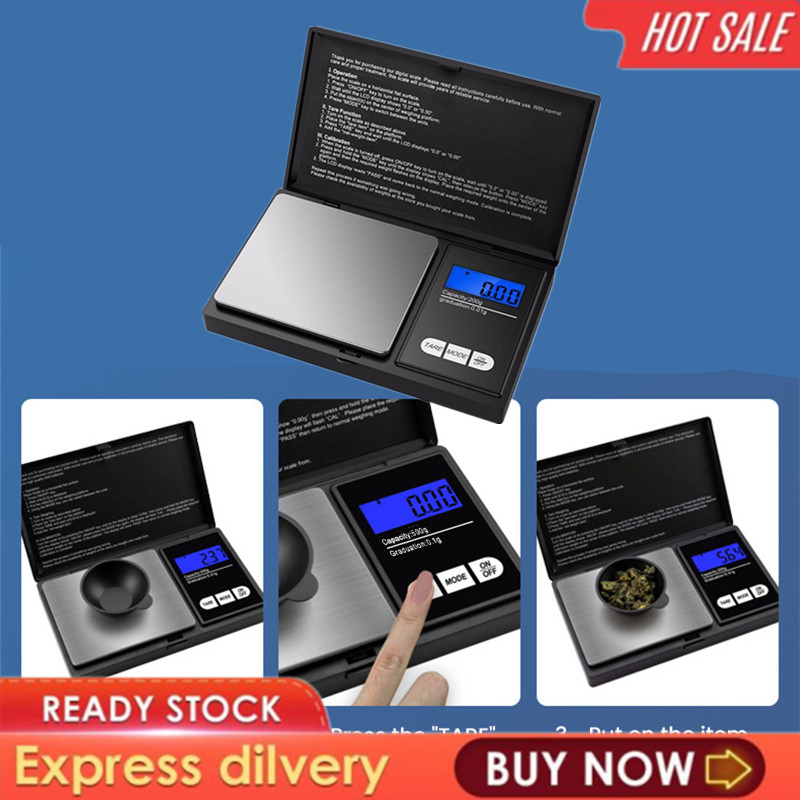 Jual 200g Mini Digital Jewelry Scale LCD Display Portable Pocket Gold ...