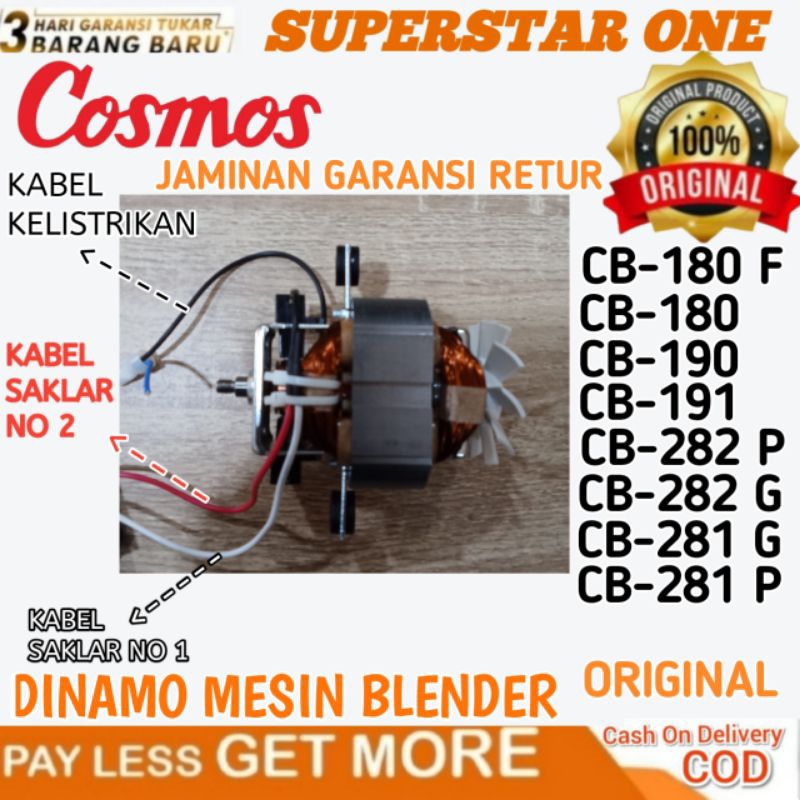 Jual Dinamo/Motor Mesin Blender Cosmos CB-180 F,CB-180,CB-190,CB-191,CB ...