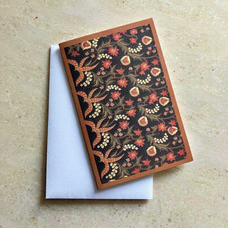 Jual Blank Card Batik / Kartu Ucapan Motif Batik / Kartu Batik - M405 ...