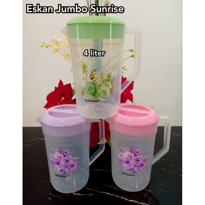 Jual Eskan Jumbo Teko Jumbo Sunrise 4 Liter | Shopee Indonesia