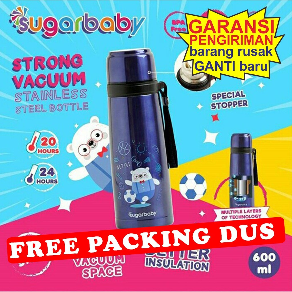 Jual Sugar Baby STRONG Vacuum Stainless Steel Bottle (600 ml) termos ...