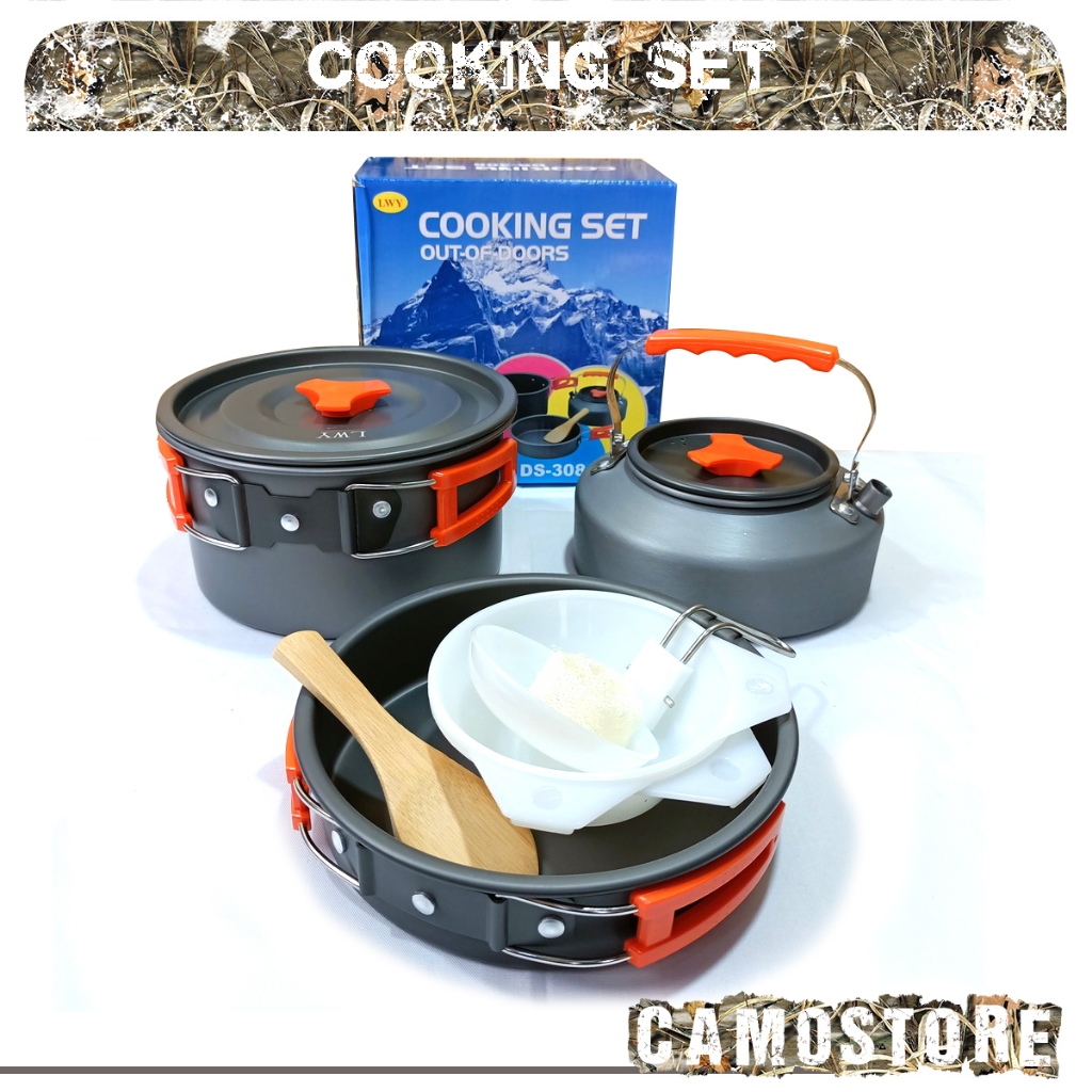 Jual Cooking set Nesting DS 308 Teko Alat Masak Outdoor Lapangan ...