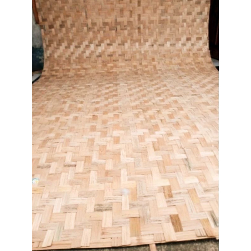 Jual Tabag Bilik Gribik Gedek anyaman Bambu Polos lembaran ukuran 2x3m ...