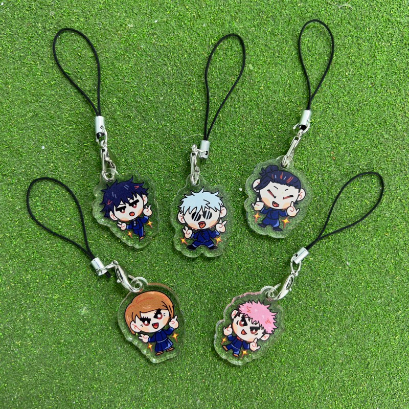 Jual PHONE STRAP JUJUTSU KAISEN (Gojo, Geto, Yuji, Nobara, Fushiguro ...