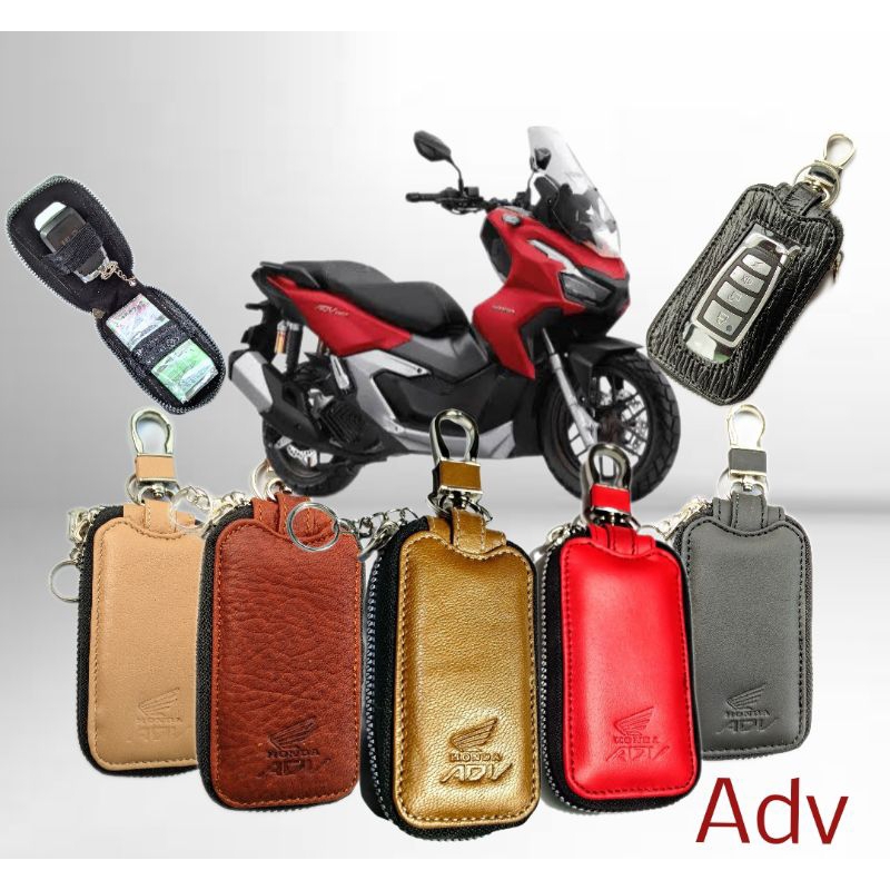Jual Domprt kunci remote keyless motor Honda ADV kulit asli transparan ...