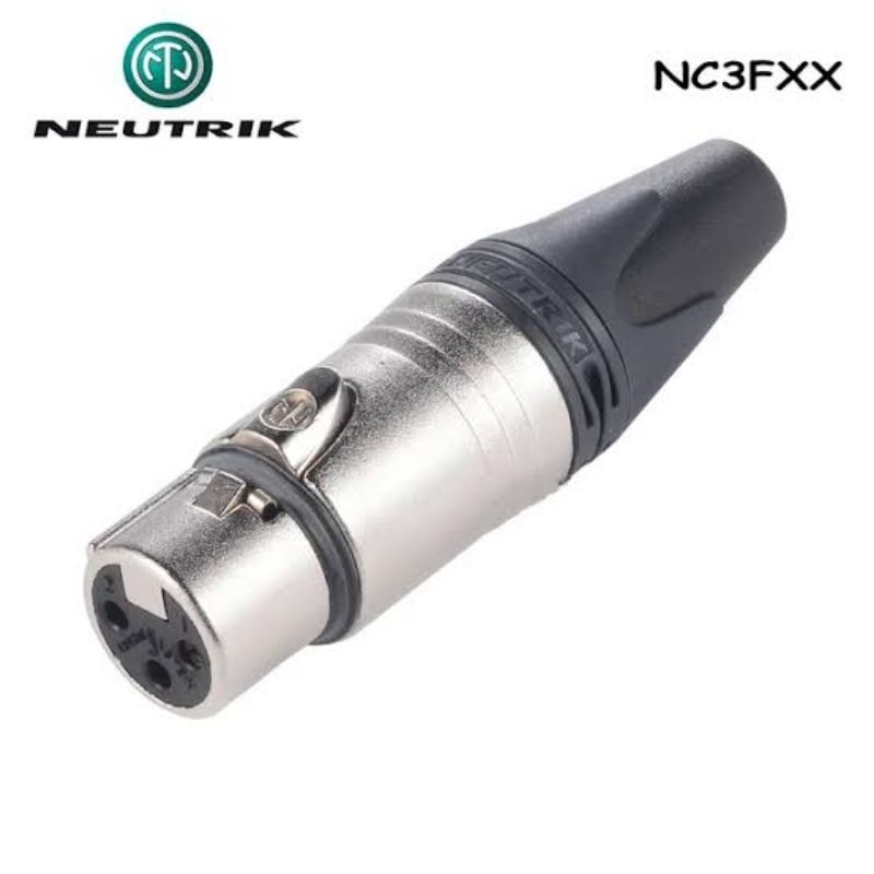 Jual ORIGINAL NEUTRIK NC3FXX - Jack xlr Canon female 3 pin Neutrik ...