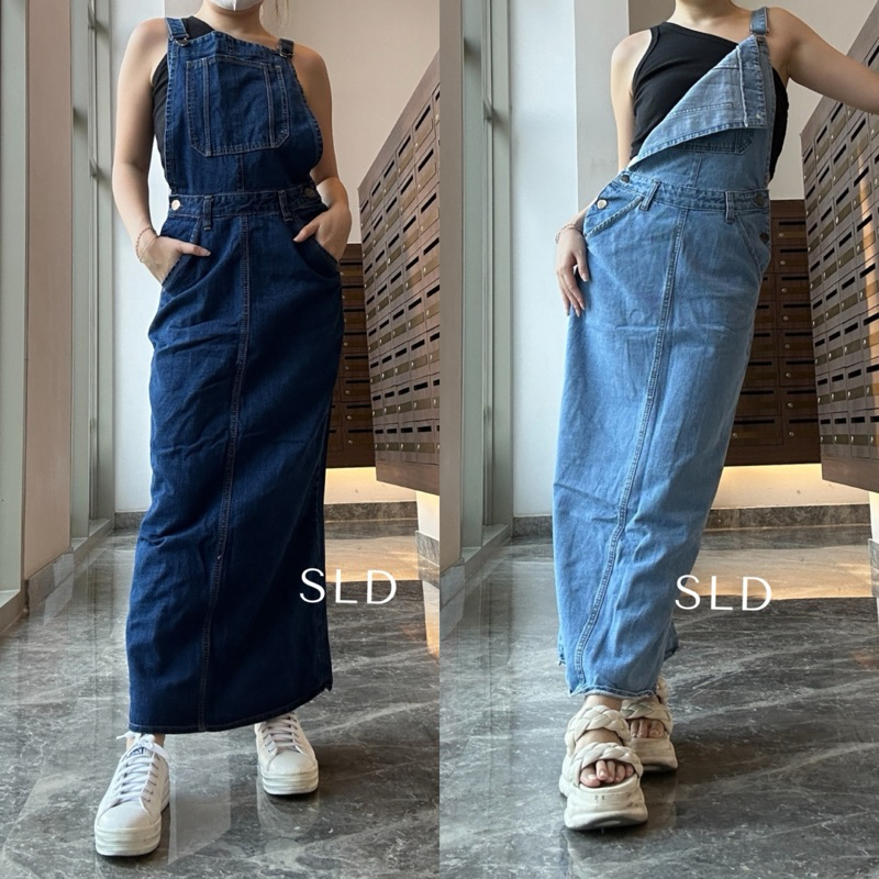 Jual SLD - ALISON ROK OVERALL KODOK JUMPSUIT JEANS | Shopee Indonesia