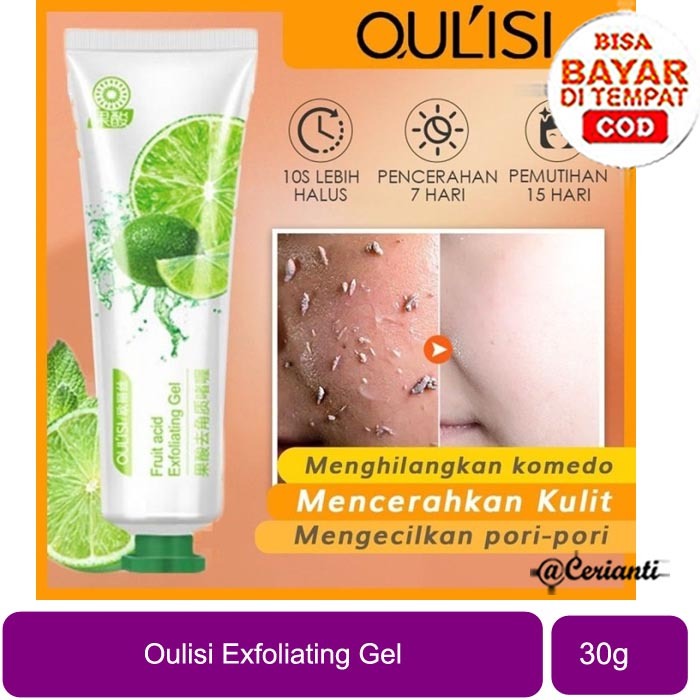 Jual OULISI Fruit Acid Exfoliating Gel Facial Glowing Mengangkat Kulit ...