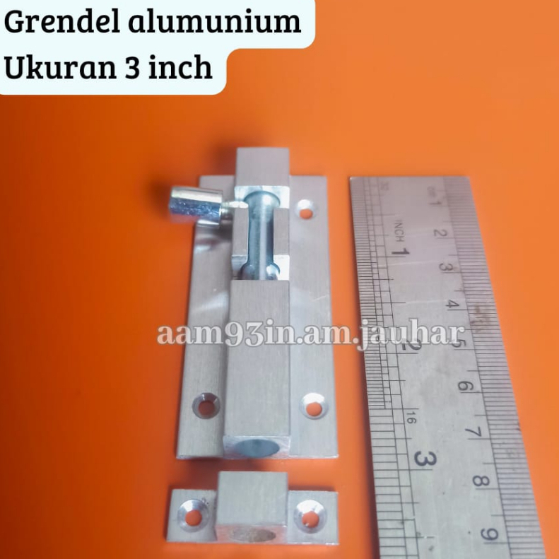 Jual Gerendel 3" inchi grendel kotak alumunium Doorbolt kamar pintu ...