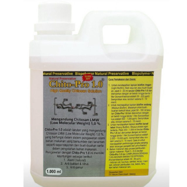 Jual Chito Pro 1.0 Pengawet Alami Makanan Buah dan Sayuran | Shopee ...
