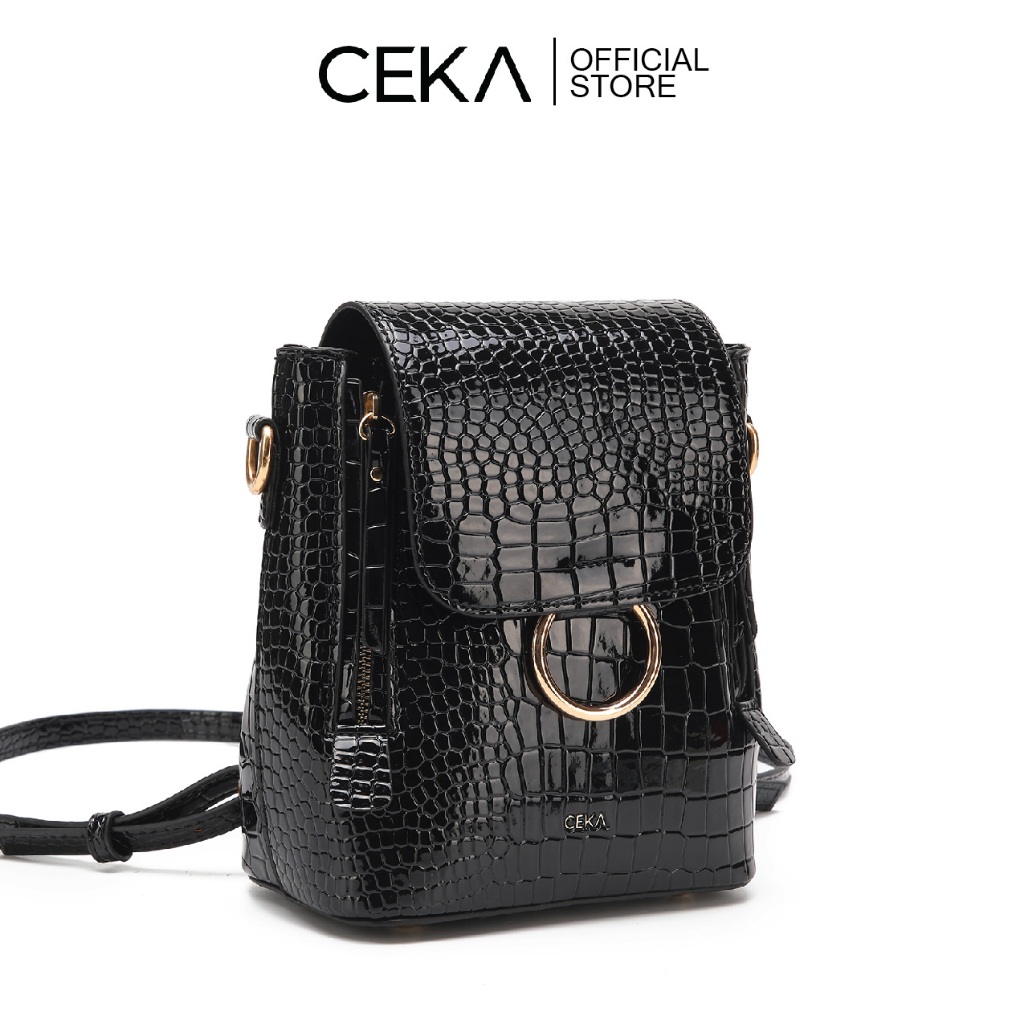 Jual CEKA Tas Ransel Backpack Tas Bahu Wanita Import Croco Shoulder Bag ...