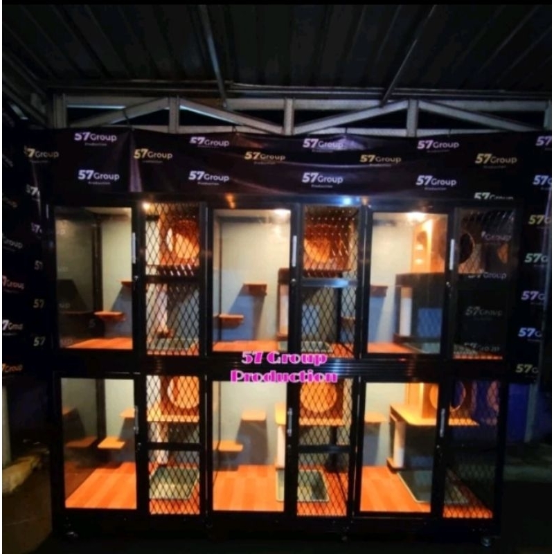 Jual Kandang kucing almunium full playground 6 kamar - Rumah kucing ...