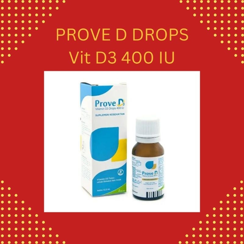 Jual PROMO! PROVE D DROPS Vit D3 400 IU 12,5 mL | Shopee Indonesia