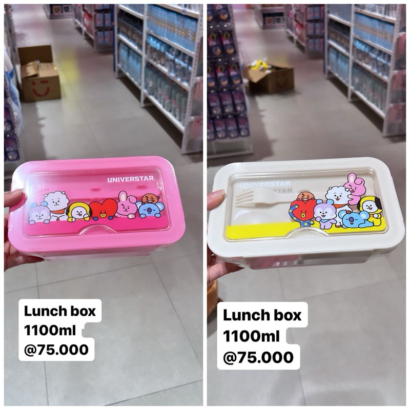 Jual BT21 with Miniso Bento Box 1100ml | BTS x Miniso Bento Box 1100ml ...