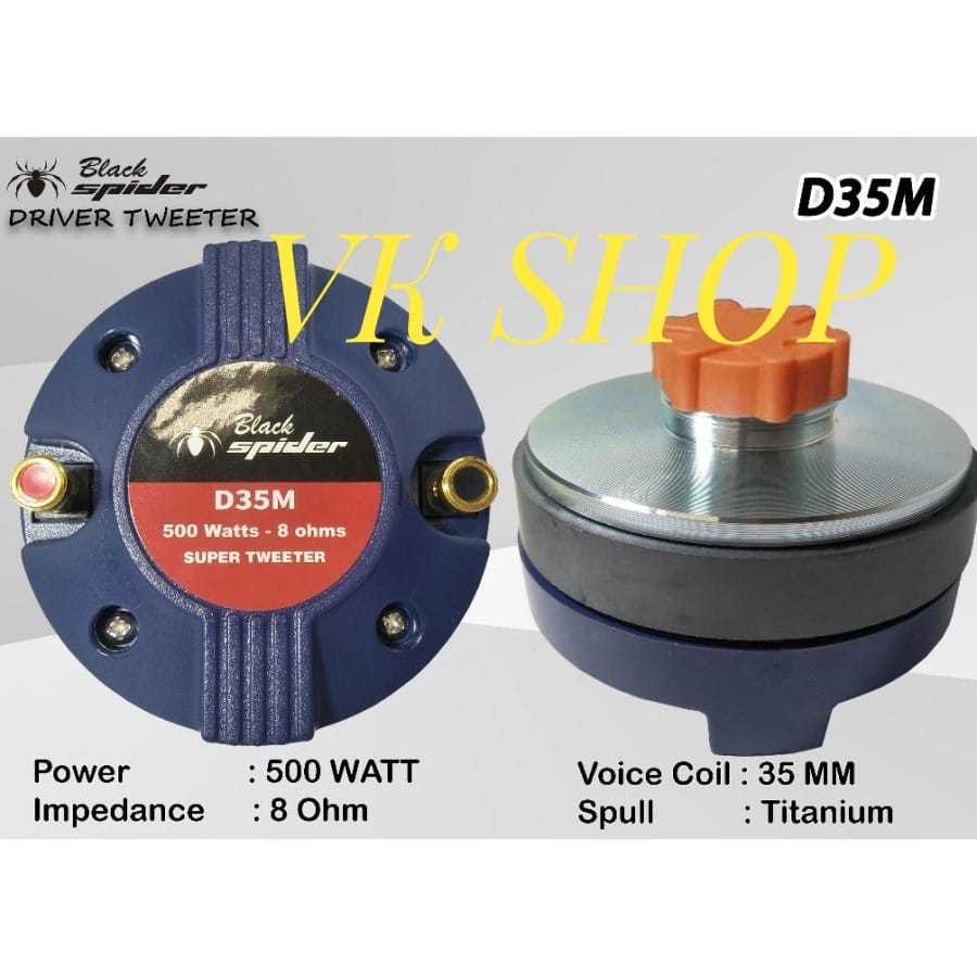 Jual DRIVER TWEETER BLACK SPIDER D35M 500 WATT ORIGINAL BLACKSPIDER D ...