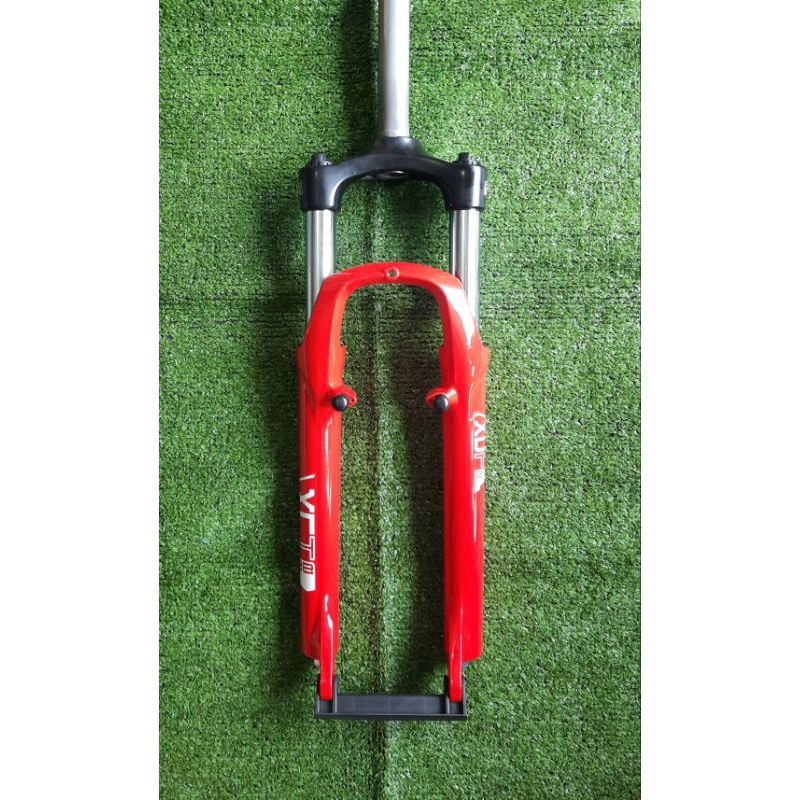 Jual Fork Sepeda 26" MTB XCT SUNTOUR Oversize Alloy Vbrake Only - Red ...