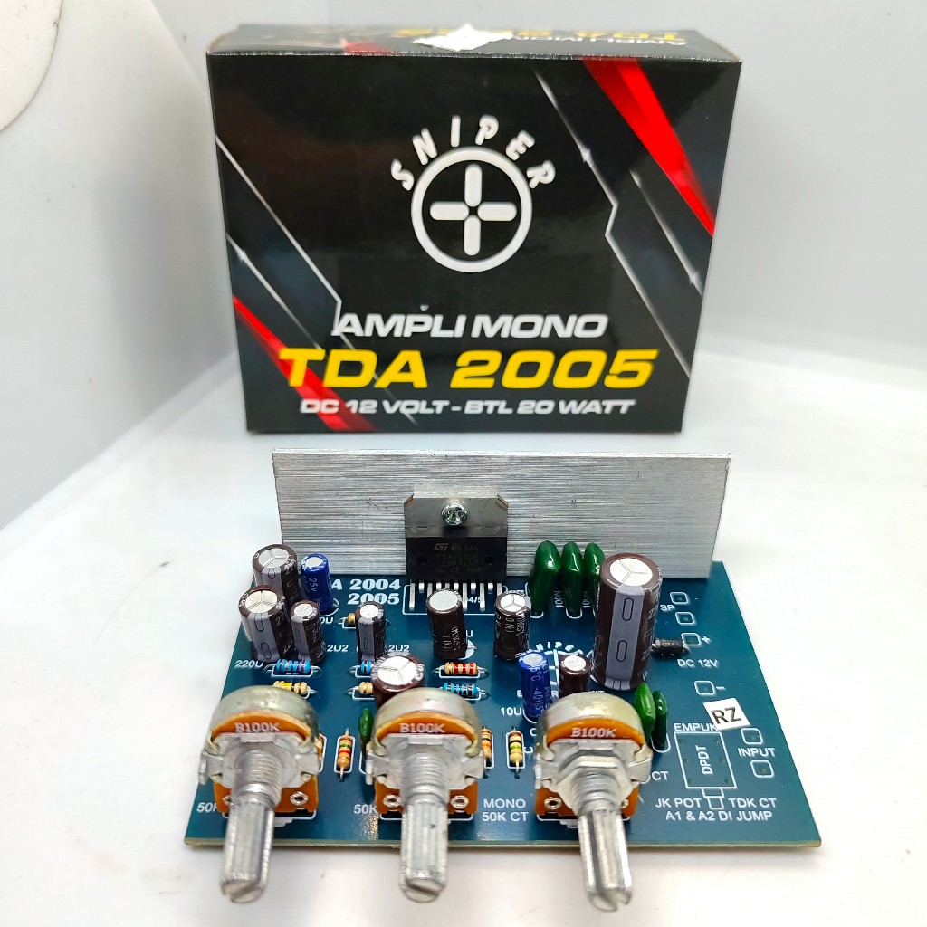 Jual Kit Ampli Mono 12V TDA2005 Sniper 12 Volt power Amplifier | Shopee ...