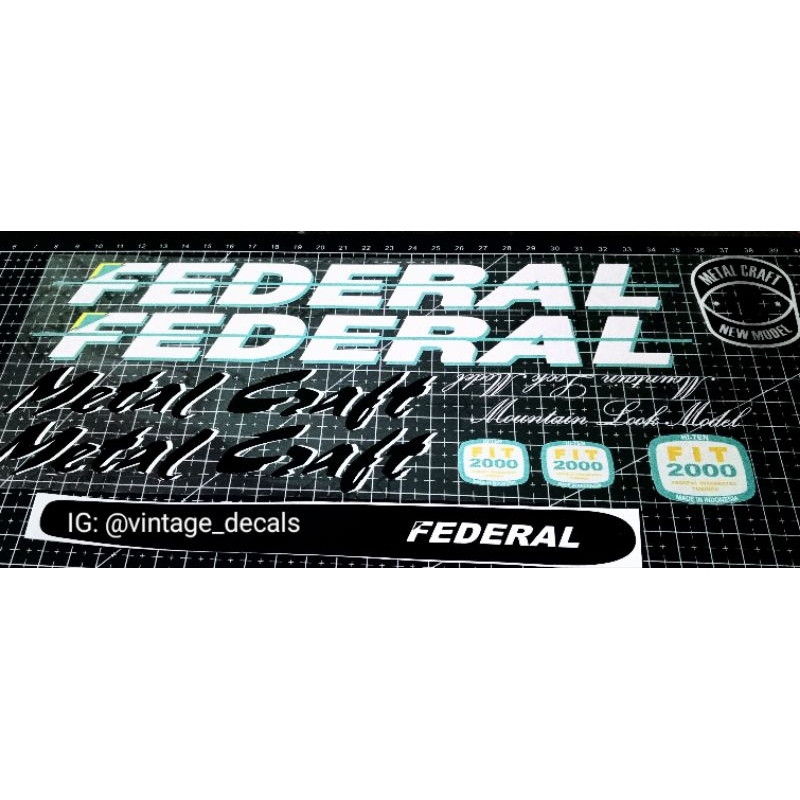 Jual sticker decals replacement Federal Metal craft | Shopee Indonesia
