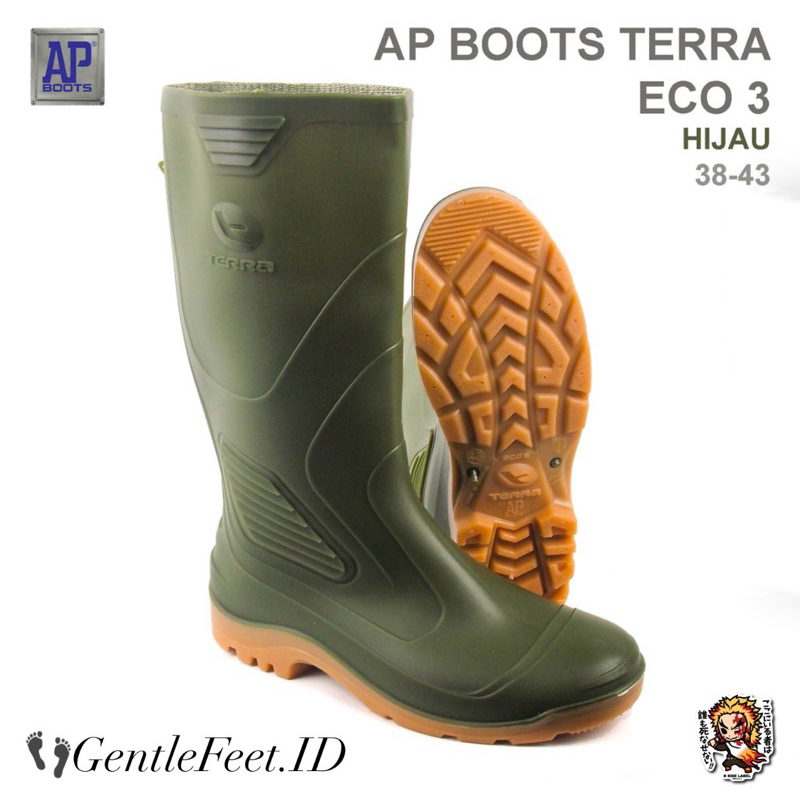 Jual SEPATU BOOTS AP Terra Eco 3 Size 38-43 Sepatu Boot Panjang Karet ...