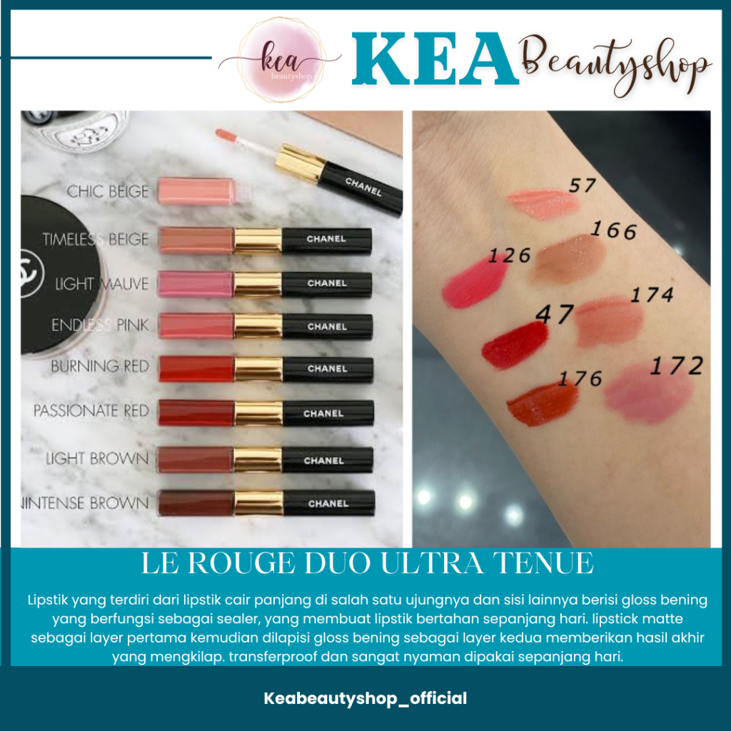 Jual CHANEL LE ROUGE DUO ULTRA TENUE ULTRAWEAR LIQUID LIP COLOUR ...
