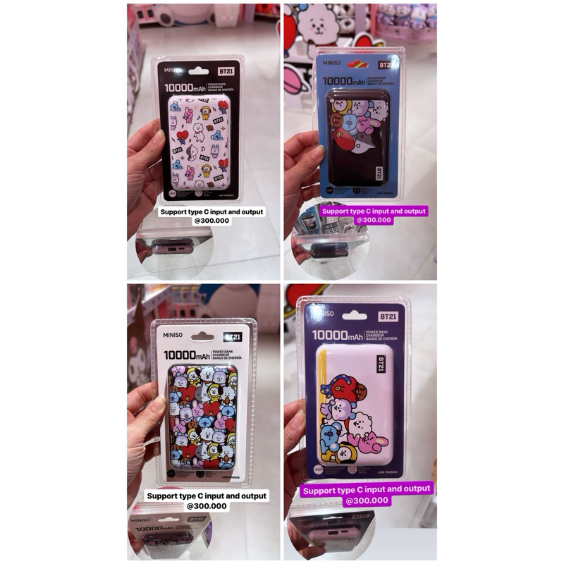 Jual BT21 with Miniso Power Bank 1000mAh | BTS x Miniso Power Bank KOYA ...