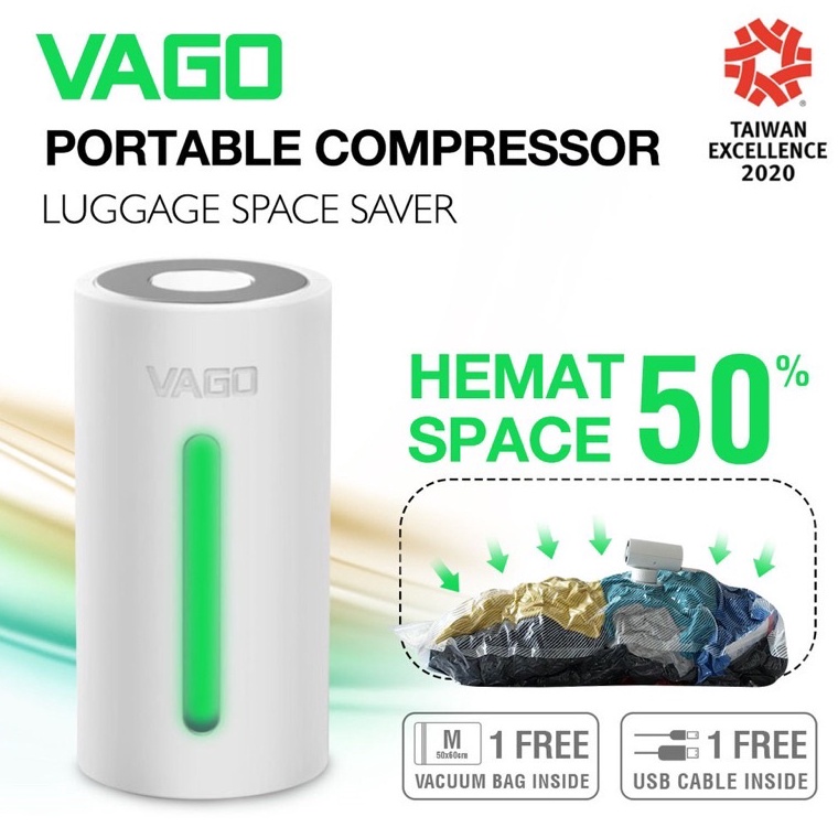 Jual Harga Spesial Vago Mini Vacuum Bag Plastic Bag for Travel With ...