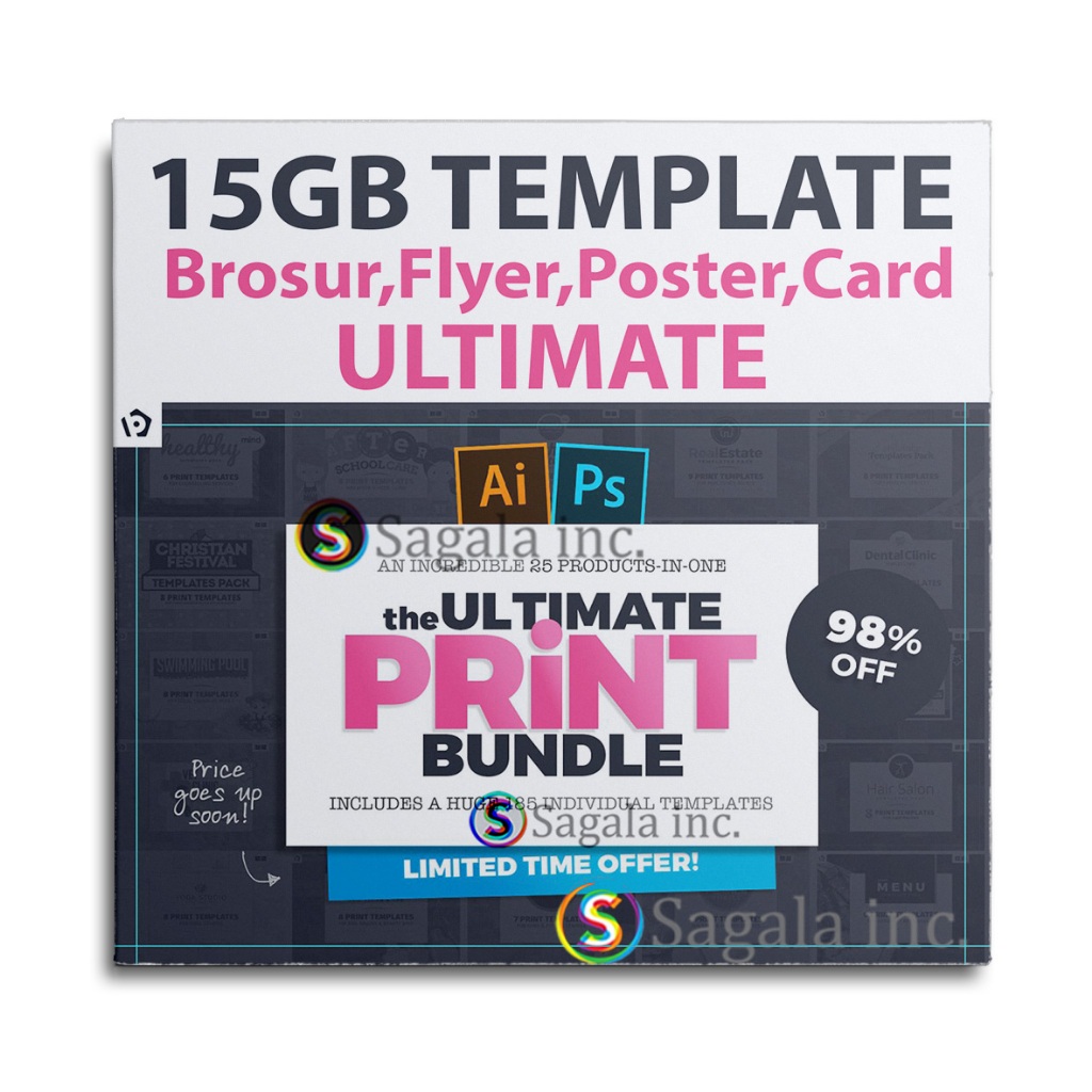 Jual 15GB Ultimate LENGKAP Print Templates Bundle - Branding Flyer ...