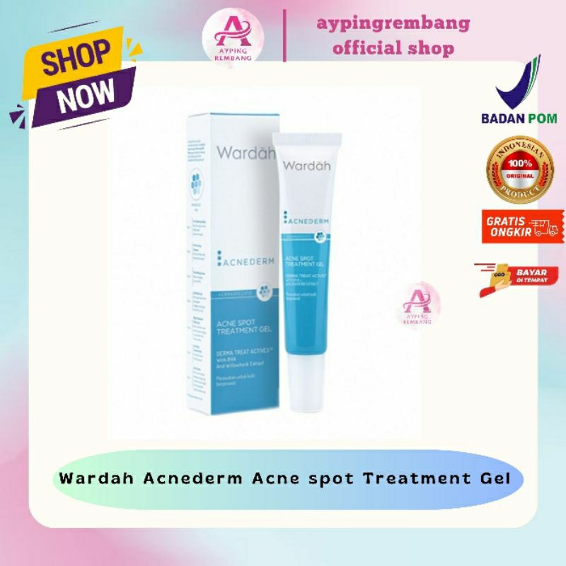 Jual Wardah Acnederm Acne Spot Treatment Gel | Shopee Indonesia