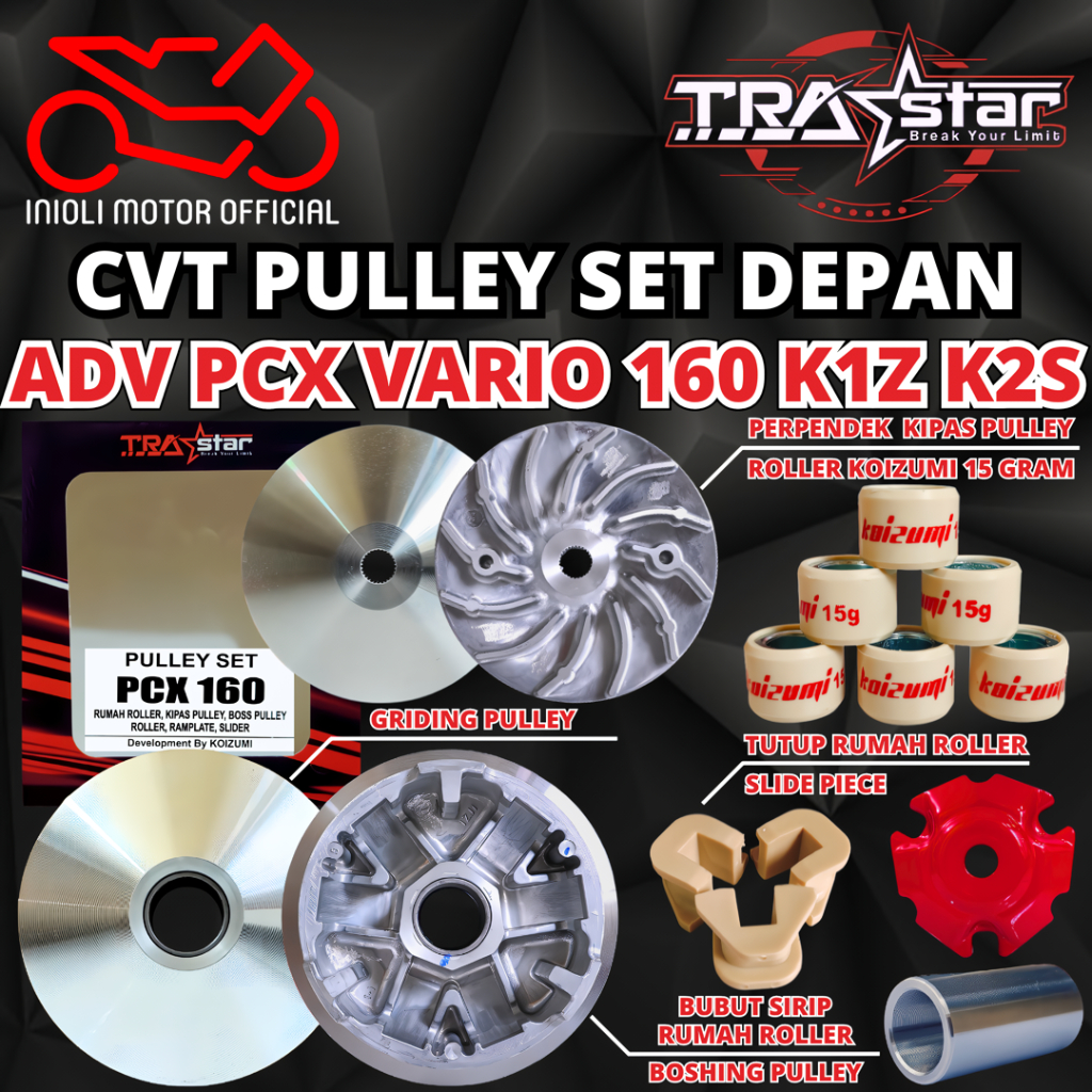 Jual PULLEY SET PULLY RUMAH ROLLER ADV PCX VARIO 160 K1Z K2S PULLI SET ...