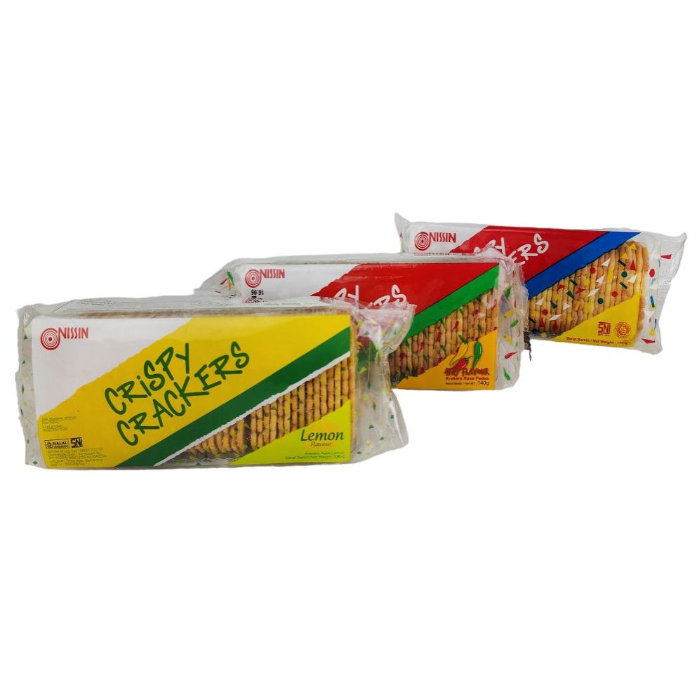 Jual Biskuit NISSIN CRISPY Crackers 130gr Snack Kraker Tipis Keju Asin ...