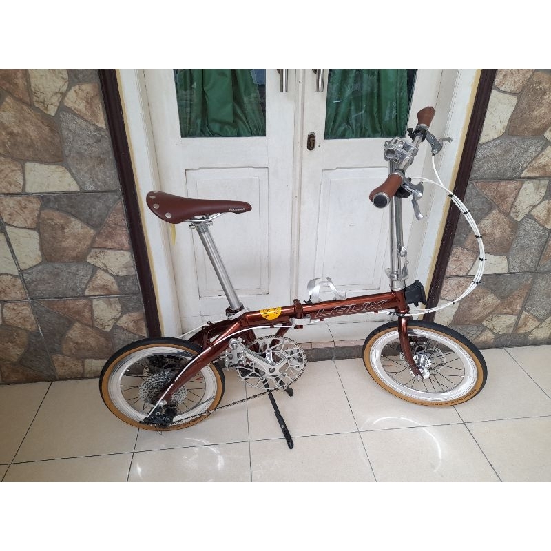 Jual Sepeda Lipat Laux 16+ Upgrade | Shopee Indonesia