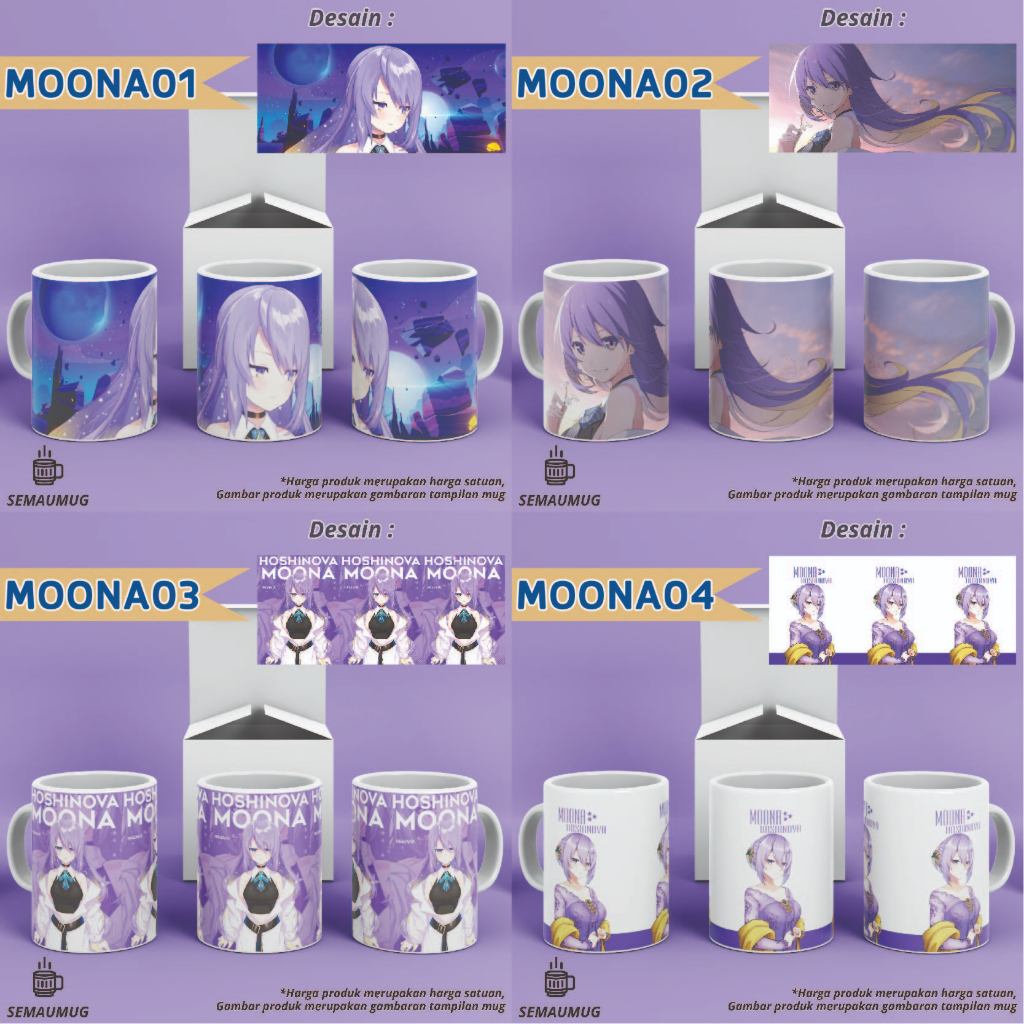 Jual MUG MOONA HOSHINOVA HOLOLIVE KADO HADIAH VTUBER HAMPERS GELAS ...