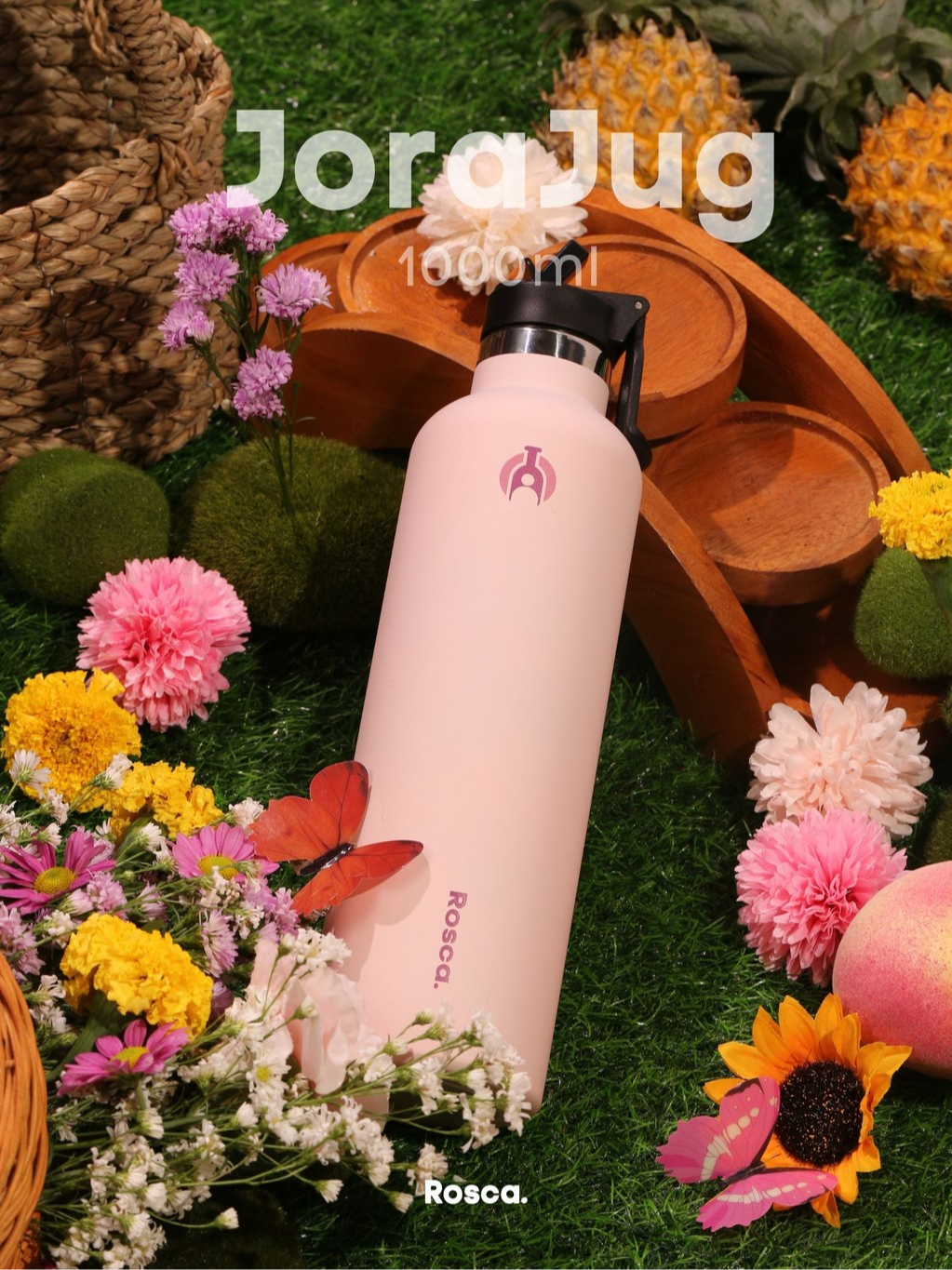 Jual Rosca JoraJug Tumbler Stainless 1 Liter Botol Minum 1 Liter Tahan ...