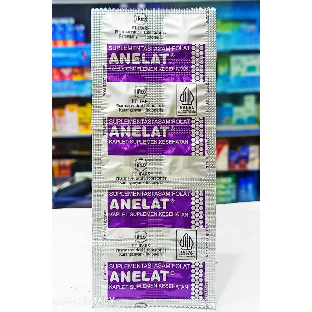 Jual Anelat 𝟏 𝐒𝐓𝐑𝐈𝐏 𝐈𝐒𝐈 𝟏𝟎 𝐊𝐀𝐏𝐋𝐄𝐓 - Suplementasi Asam Folat 1000 MCG ...