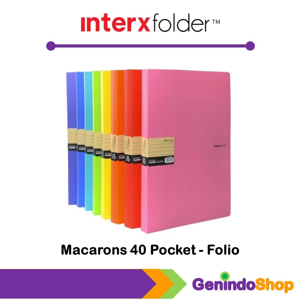 Jual Display Book / Clear Holder 40 Pocket Macarons Interxfolder ...