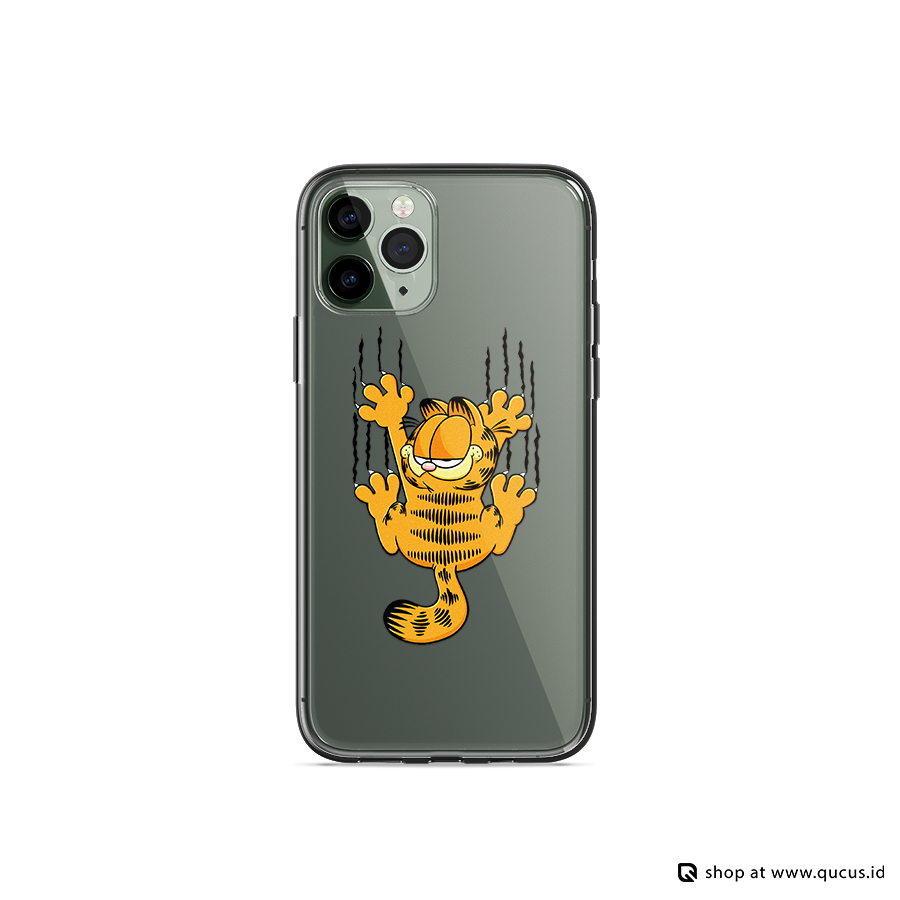 Jual iPhone Case Garfield by Qucus, Ready semua Seri iPhone 7 8 X Xr 11 ...