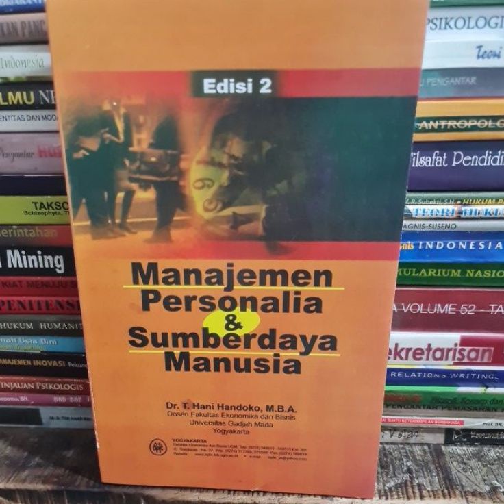 Jual Manajemen personalia dan sumber daya manusia edisi 2 by Dr T Hani ...