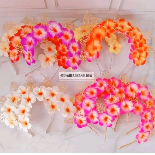 Jual Bando Mahkota Tari Bunga Kamboja Anak Dewasa 7 warna GROSIR ECER ...