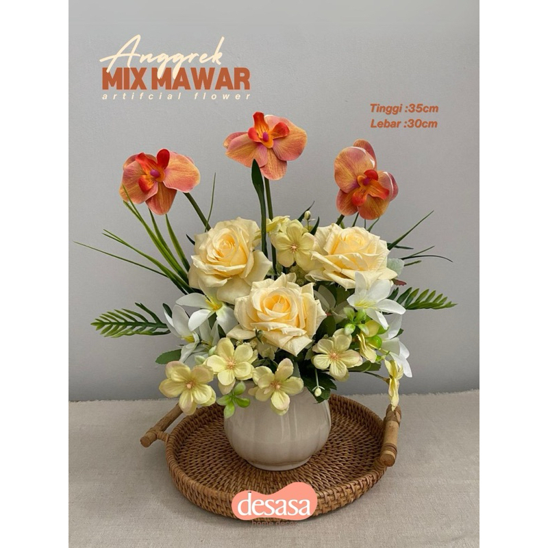 Jual RANGKAIAN BUNGA ANGGREK MIX / ANGGREK LATEKS / RANGKAIAN BUNGA ...
