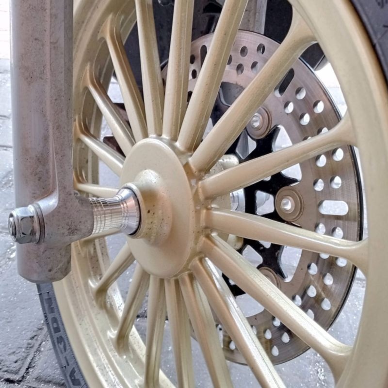 Jual BOSHING RODA DEPAN SCOOPY R12 PAKAI VELG VROSSI P18 ATAU VROSSI ...