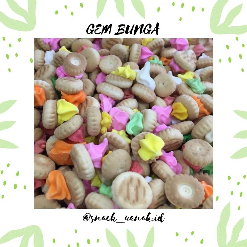 Jual SNACK KILOAN BISKUIT GEM BUNGA 250 GRAM | CEMILAN MURAH MAKASSAR ...