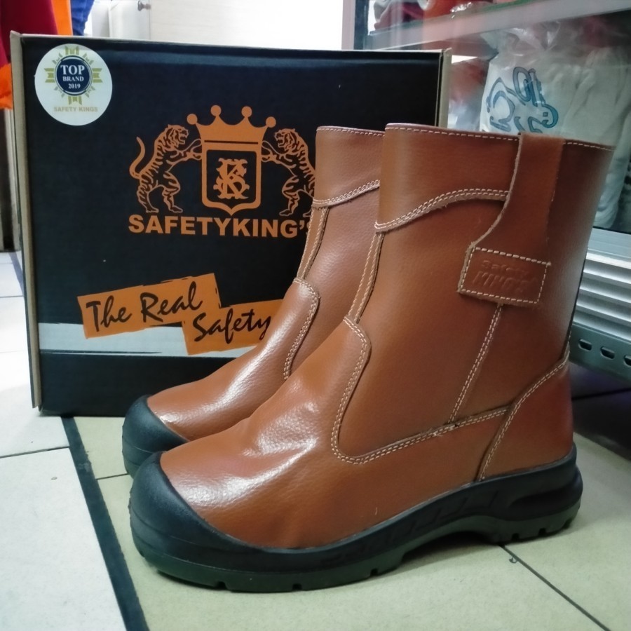 Jual Sepatu safety "safety king's" kwd805cx cokelat | Shopee Indonesia