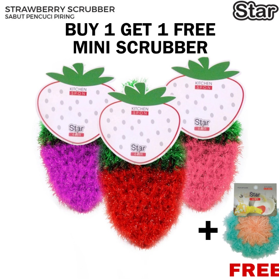 Jual SPONS SABUT TAPAS CUCI PIRING KOREA SCRUBBER MINI SCRUBBER ...