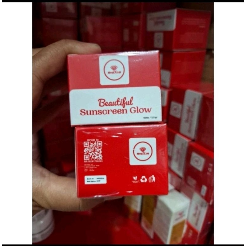 Jual Sunscreen Glowing By MAXIE GLOW kemasan terbaru ORIGINAL 100% ...