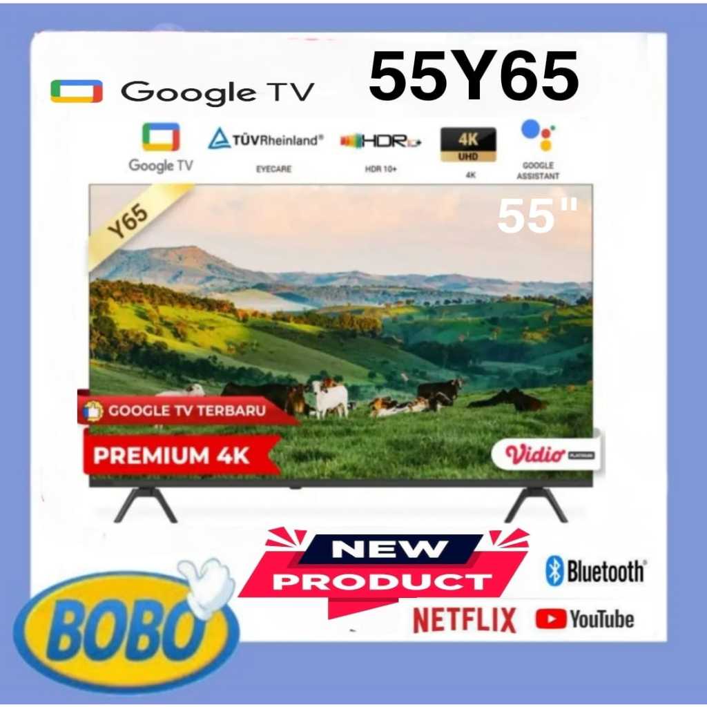 Jual COOCAA 55Y65 LED Smart Google TV - 4K UHD - Dolby Audio - HDR10 ...