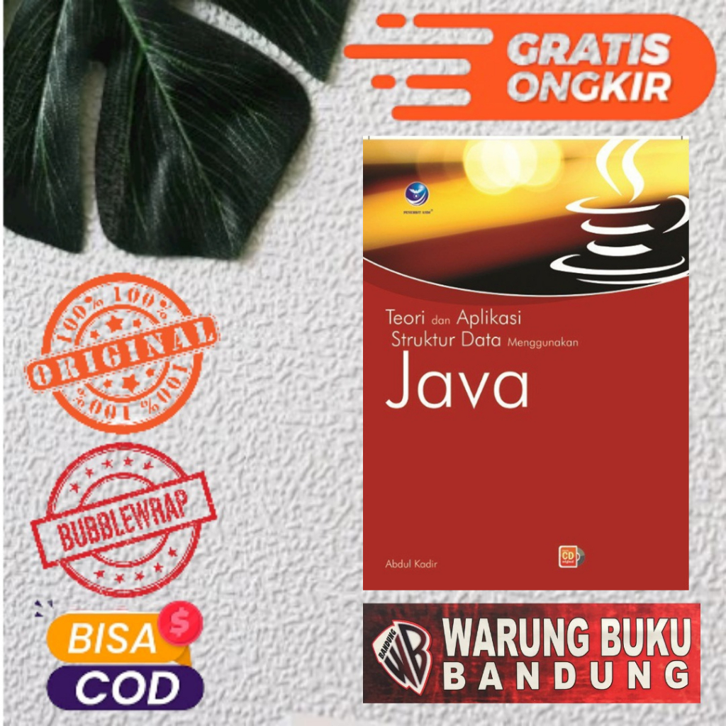Jual Buku Teori dan Aplikasi Struktur Data Menggunakan Java - Abdul Kadir | Shopee Indonesia