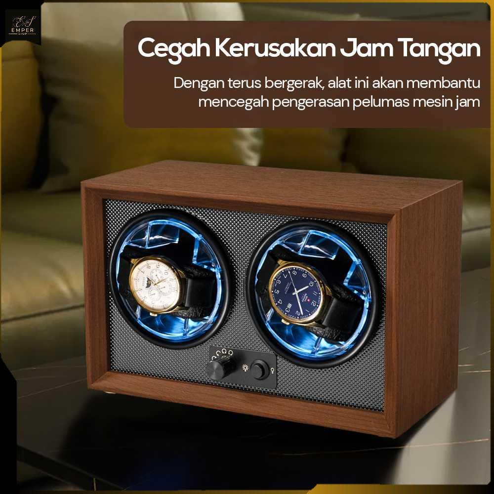 Jual Kotak Display Jam Tangan Putar Mechanical Outomatic Winding Watch ...