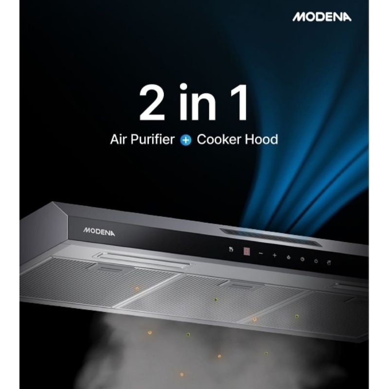 Jual Cooker Hood Modena AX 2711CABK / Purifier Slim Hood Modena AX2711CABK 70cm | Shopee Indonesia