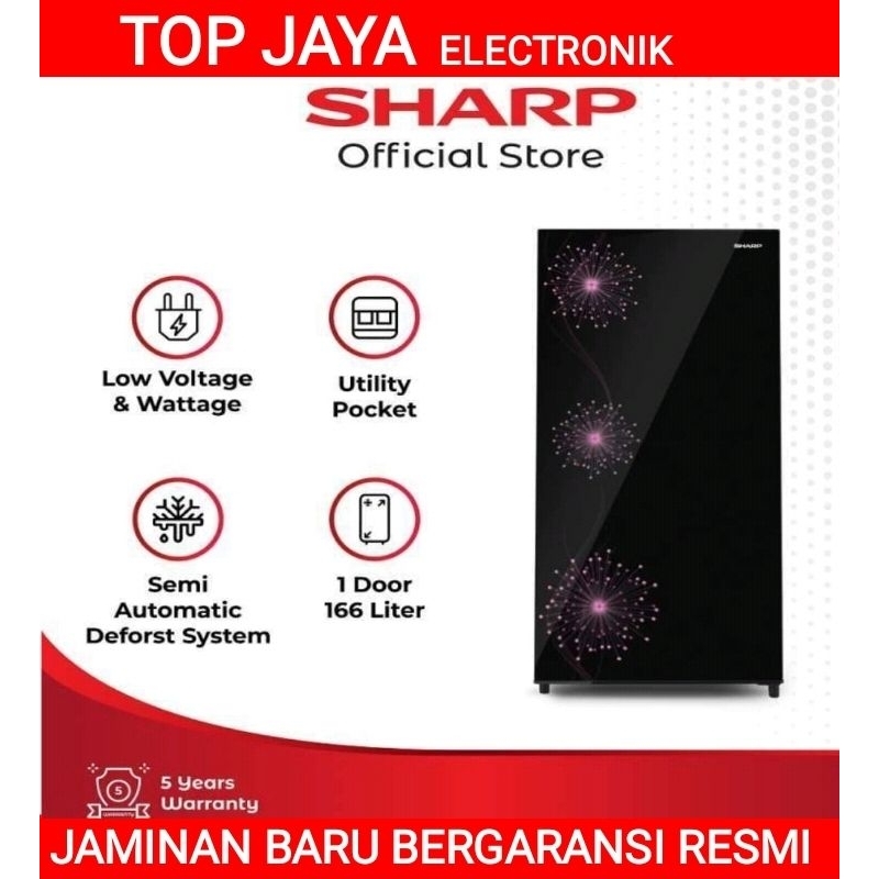 Jual KULKAS SHARP 1 PINTU 166 LITER NEW SERIES BERGARANSI RESMI ...